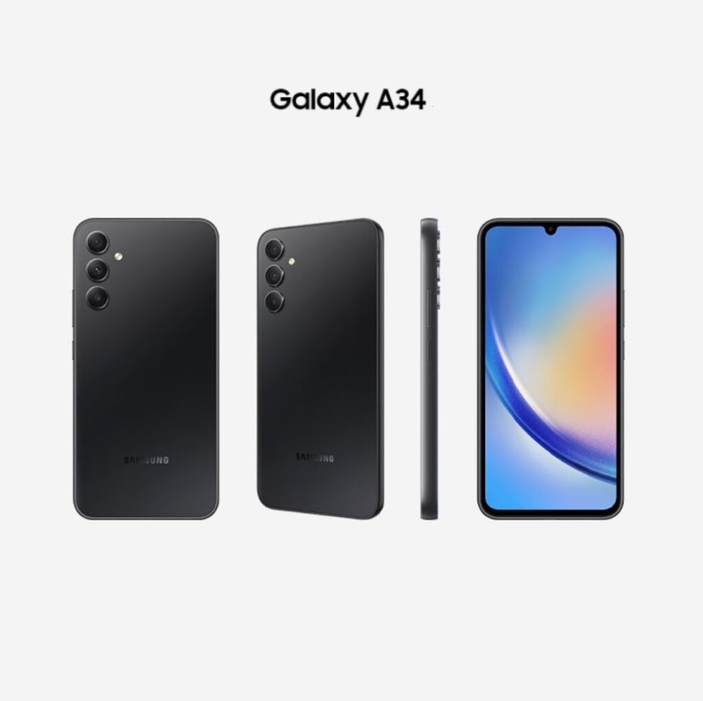 Samsung Galaxy A34 5G (128GB) (Black) (Dual Sim)(SM-A346M) – Azan's Direct